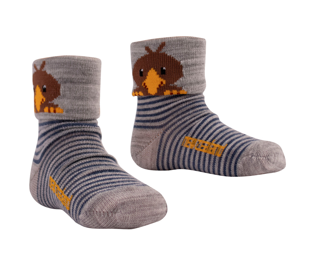 Merino My First Kiwi Toddler Socks - Derek | Possum Boutique